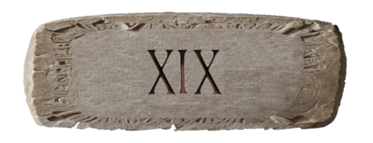 XIX Roman Numerals in number - Roman Nums